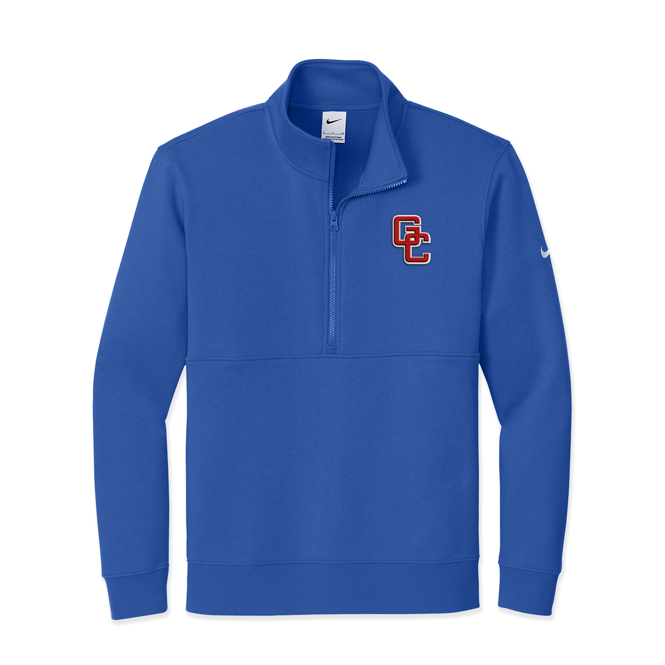 Royal Nike GC 1/4 Zip Sweatshirt | MoB Apparel